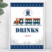 Train Drink Sign 8x10in, 5x7in Included EDITABLE INSTANT DOWNLAD Bab73 ...