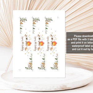 Editable S'more Birthday Water Bottle Label Fall Bonfire Water Label ...
