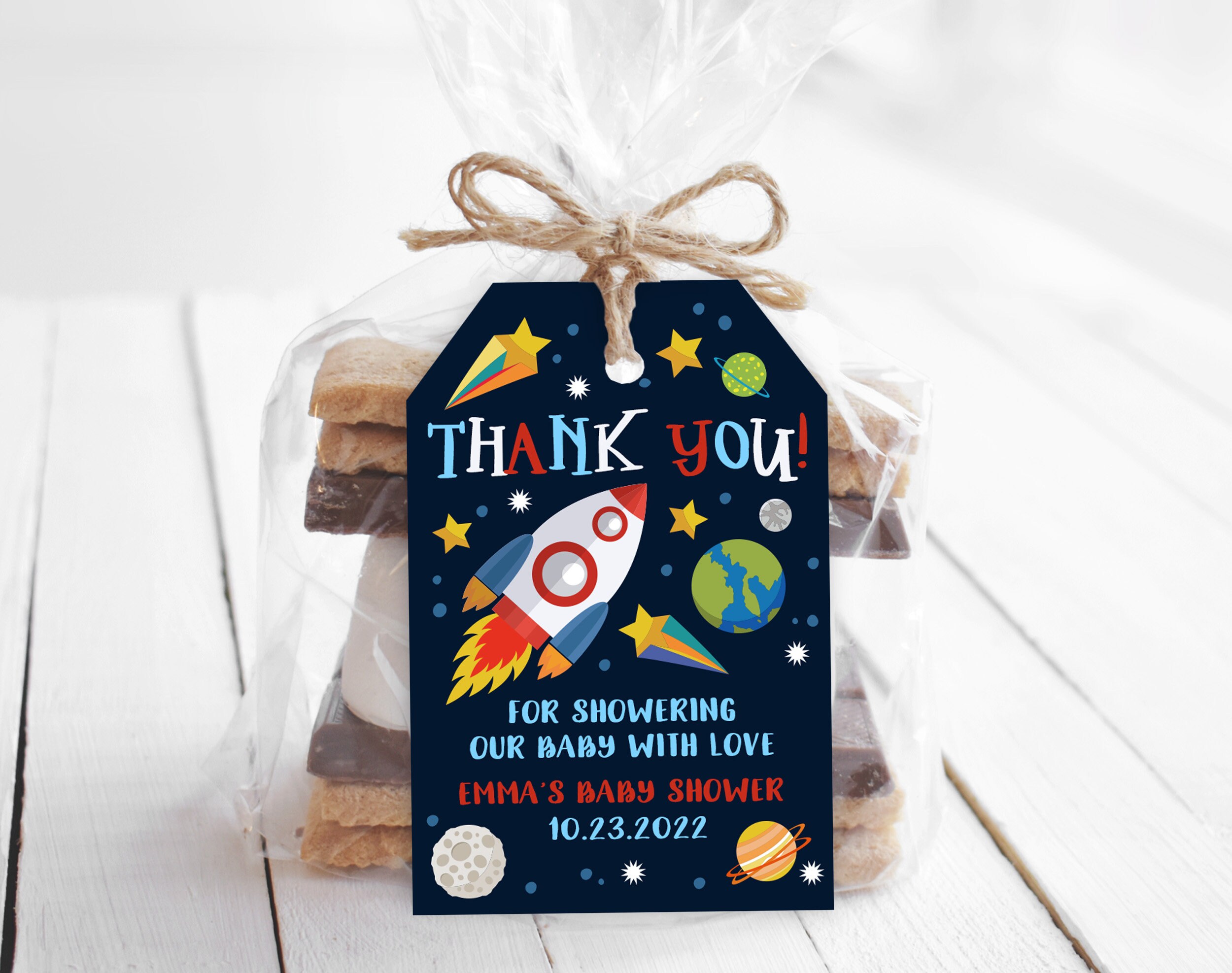 Paper & Party Supplies Party Décor Planets Space Custom Digital Baby ...