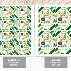 Lucky to Have Teacher Like You Tag St. Patricks Day Gift Tag ...