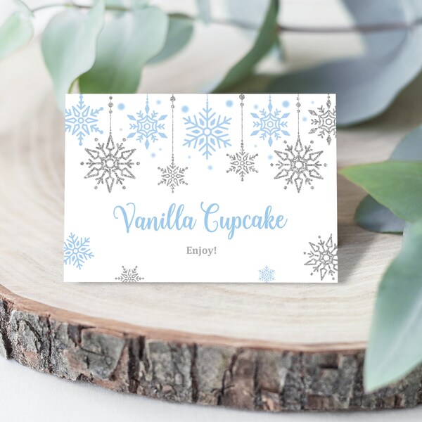 Snowflake Place Card - Etsy