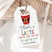 Thanks a Latte Gift Tags - Editable Holiday Labels for Teachers ...