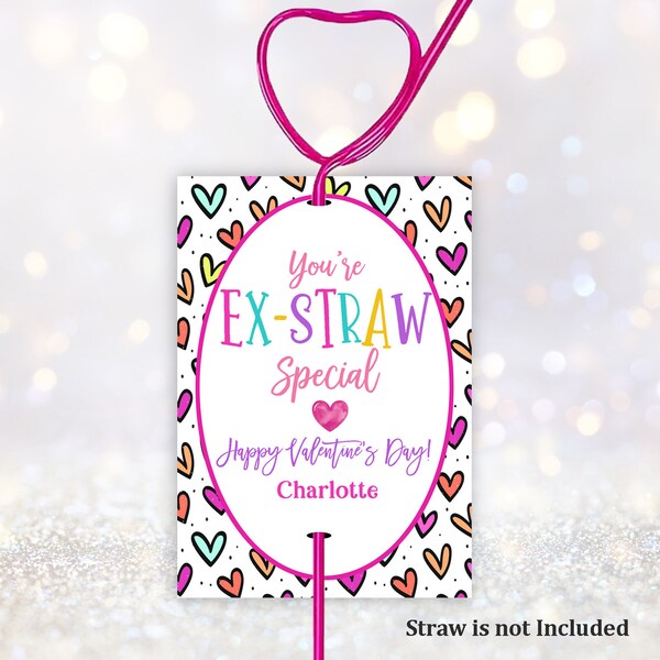 Valentines Day Straws - Etsy