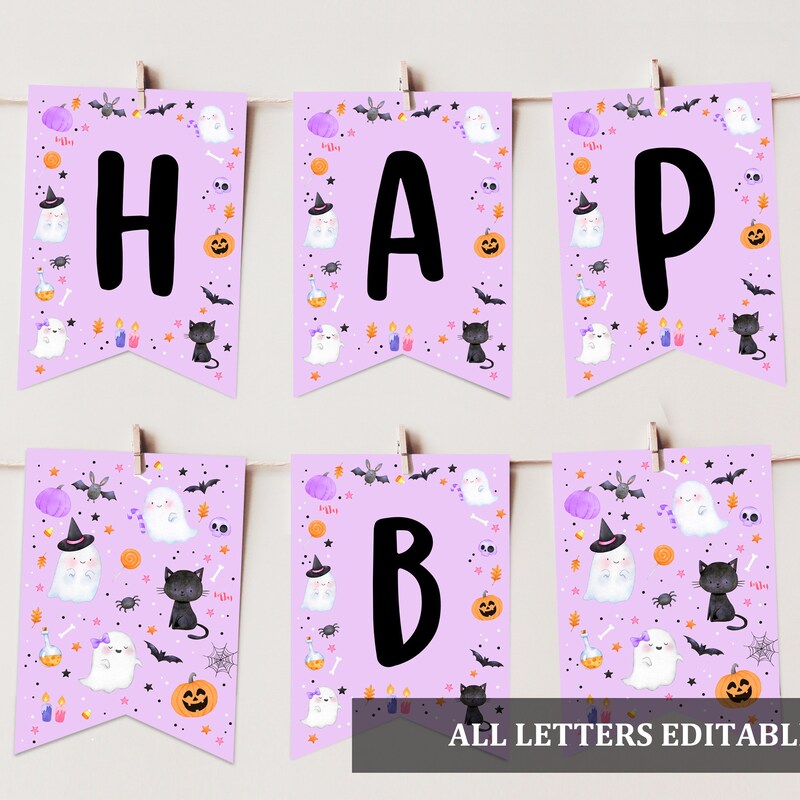 Happy Halloween Banner - Etsy