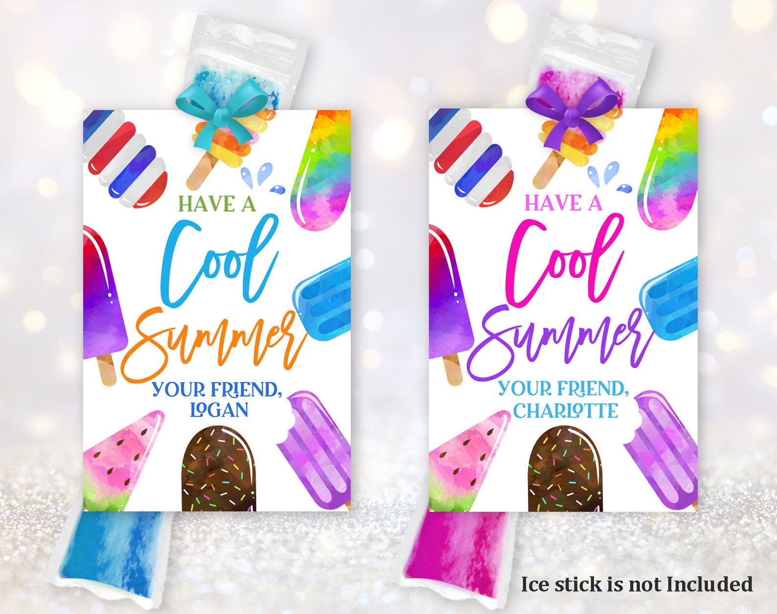 Popsicle Tag Have a Cool Summer End of School Year Friend Gift - Etsy