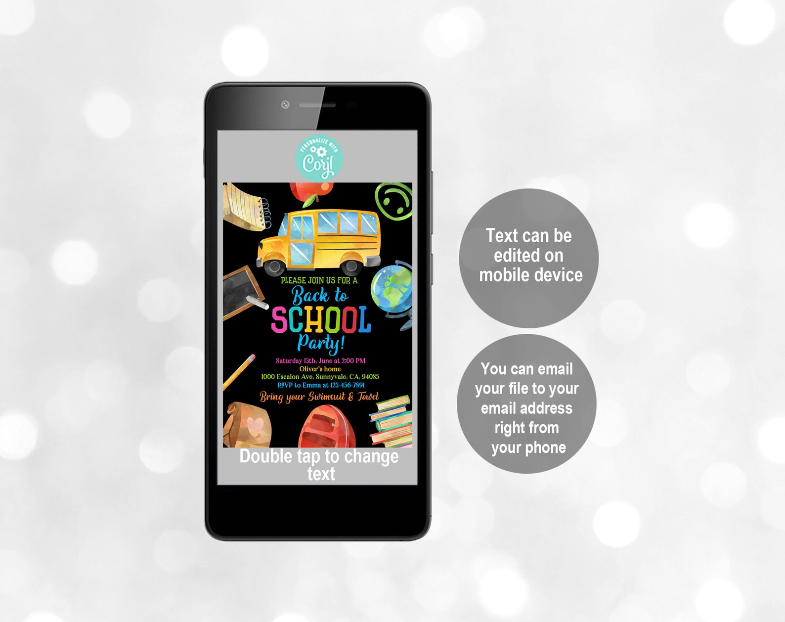 Back to School Party Invitation First Day of School Invite End - Etsy