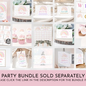 Pastel Rainbow Welcome Sign Rainbow Baby Shower Welcome Poster Girl ...