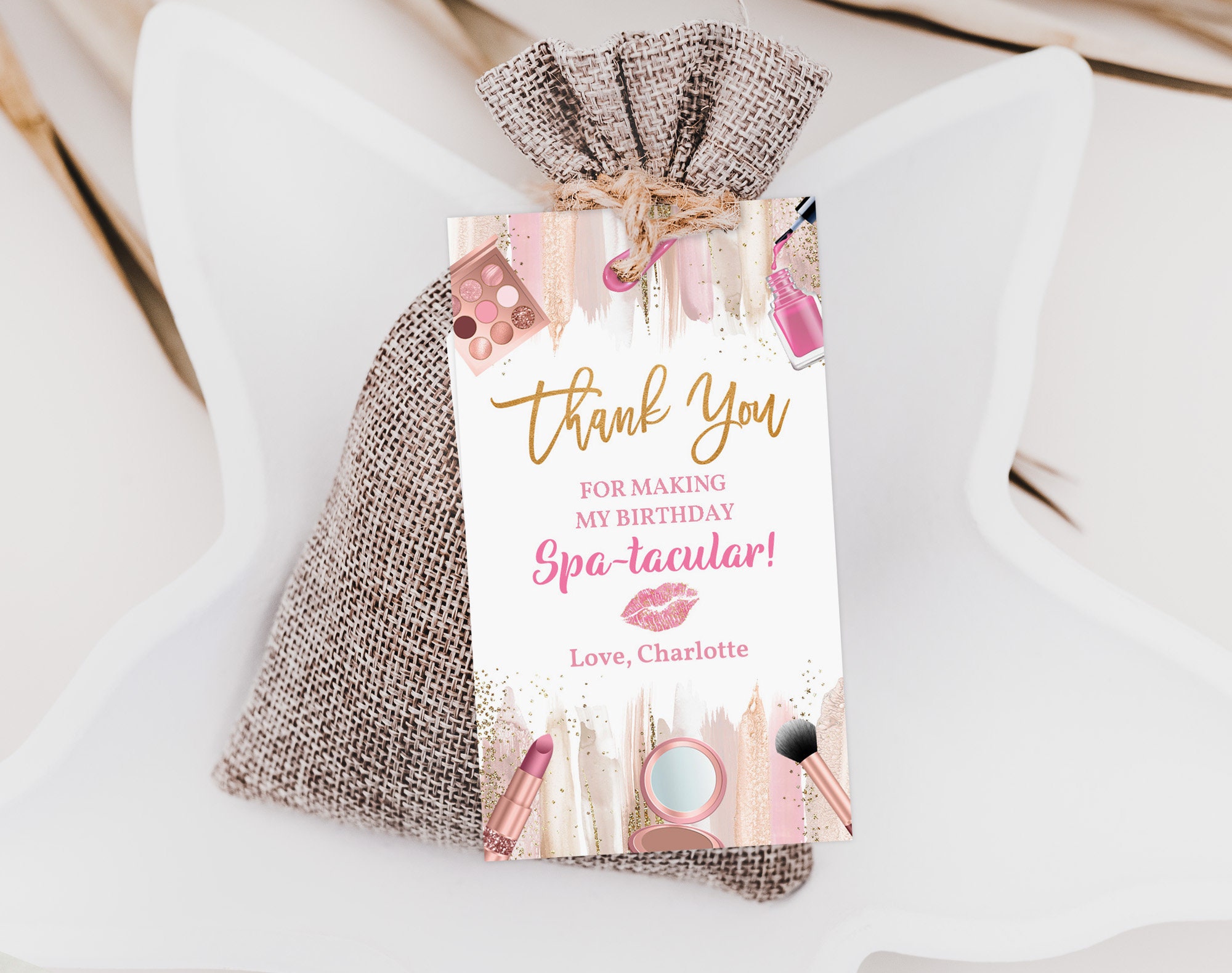 Pink and gold goodie bags Etsy Mexico