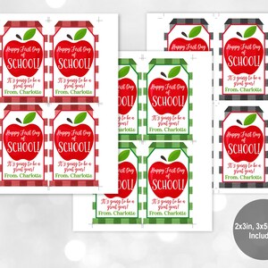 Back to School Teacher Gift Tag Happy First Day of School Tag Kids ...