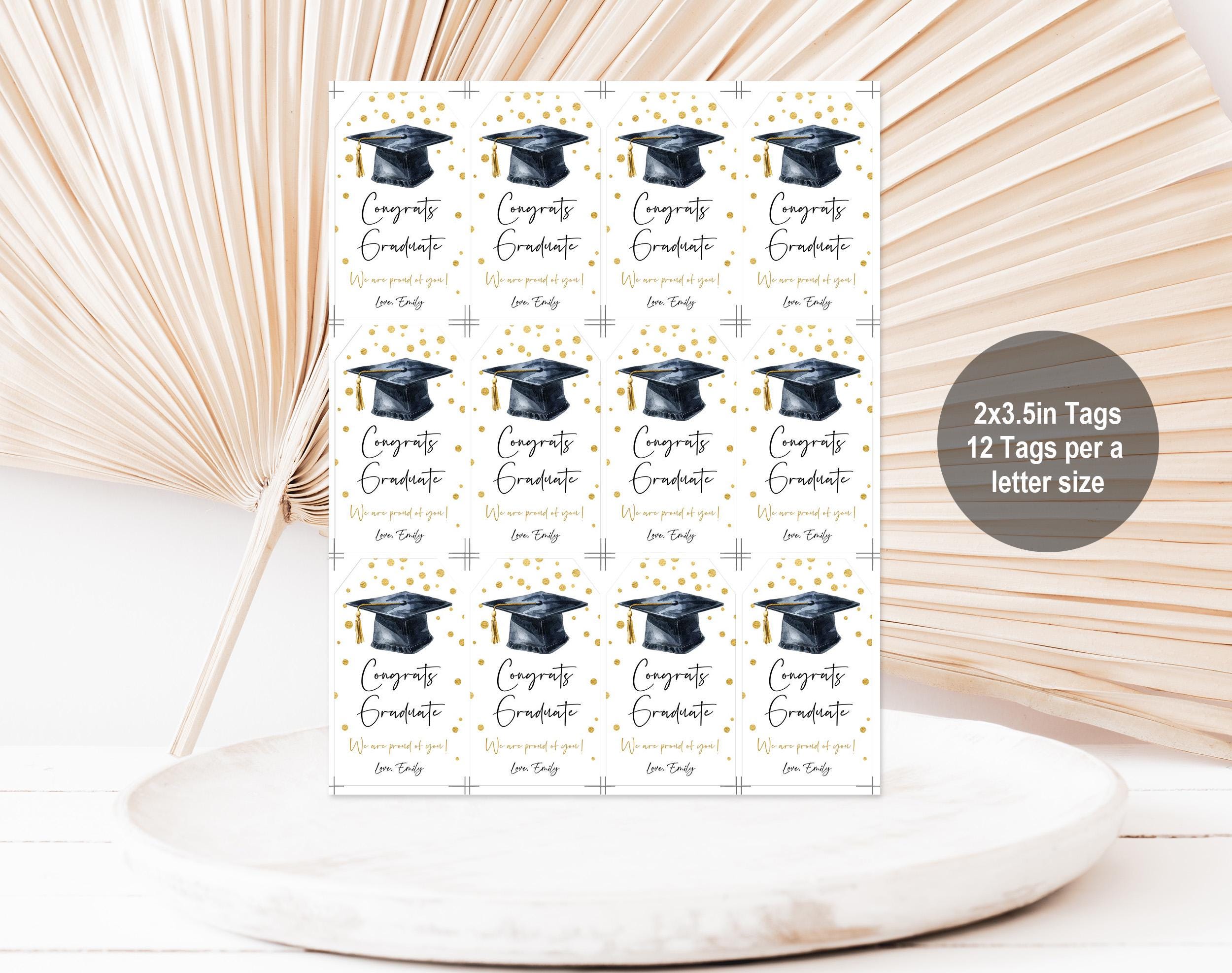 Graduation Favor Tags: Editable Printable - School Party Decoration - Etsy