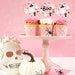 Halloween Baby Shower Cupcake Toppers Pink Ghost Favor Tags - Etsy