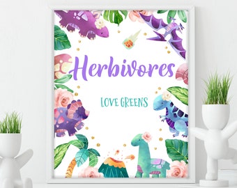 Herbivores Birthday Party - Etsy
