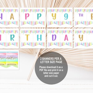 Editable Art Party Birthday Banner Painting Party Printable Banner ...
