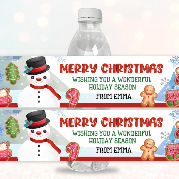 Melted Snowman Label - Etsy