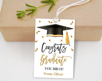 Graduation Tag Download - Etsy