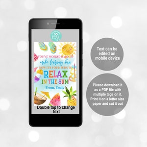 Summer Teacher Appreciation Gift Tag End of School Year Tag Your Turn ...