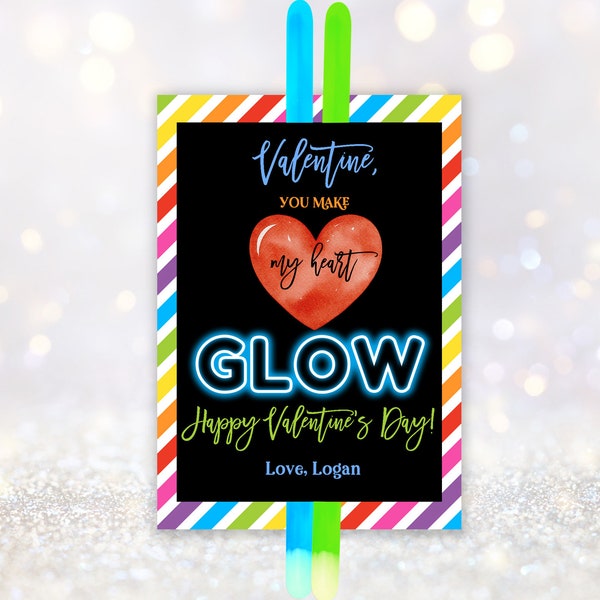 Valentines Day Glow Stick - Etsy