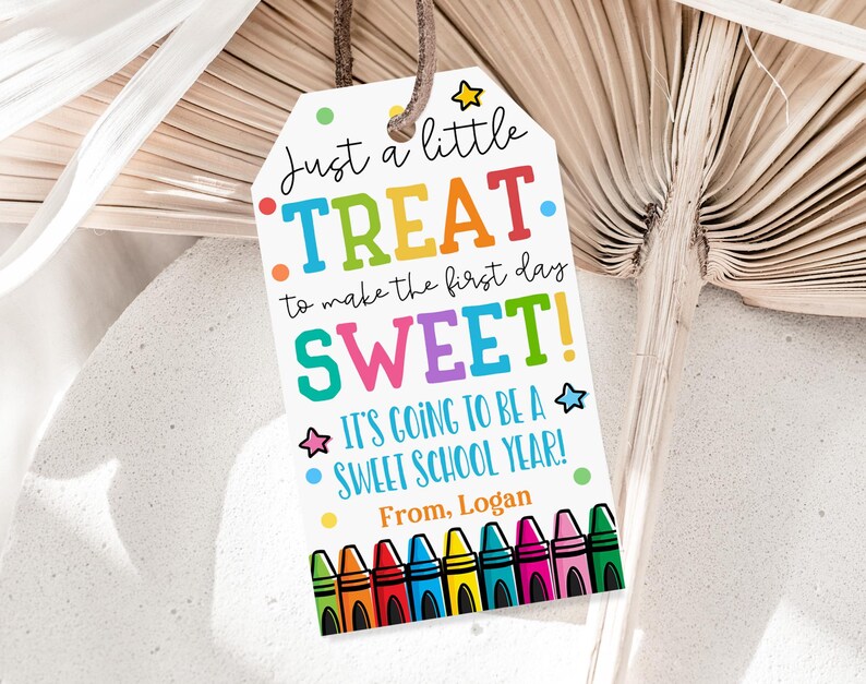 Back to School Gift Tags: Editable Teacher Appreciation, Printable PDF ...
