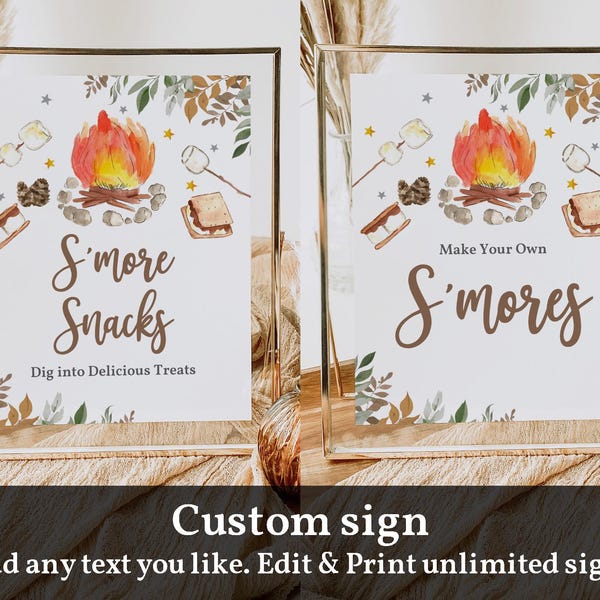 Campfire Sign - Etsy