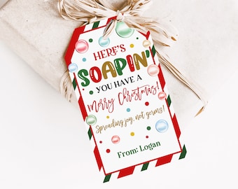 Hand Soap Gift Tag Digital Printable 4 Different Designs Neighbor ...