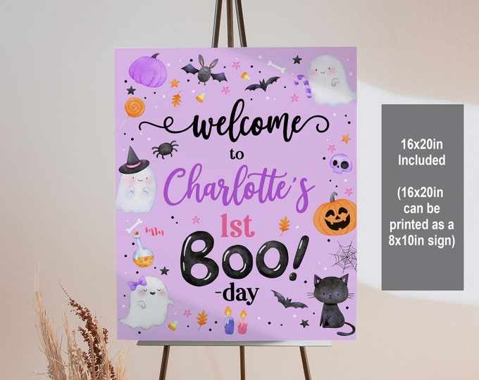 Ghost Welcome Sign, Welcome Halloween Ceramic, Hand-painted Ceramic ...