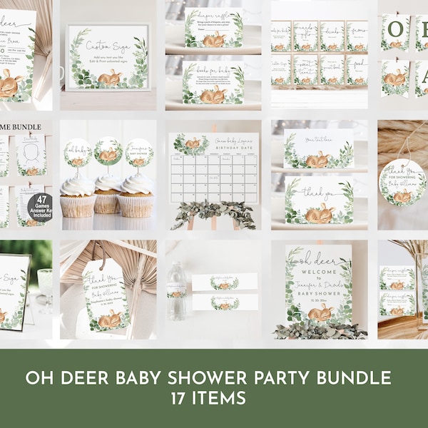 Deer Baby Shower - Etsy