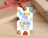 End of School Year Thank You Gift Tag Summer Teacher - Etsy