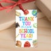End of School Year Thank You Gift Tag Summer Teacher - Etsy