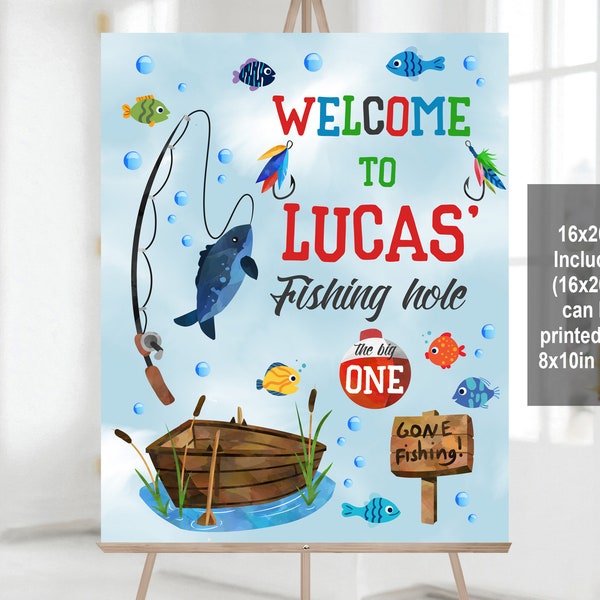 Fishing Themed Welcome Sign - Etsy