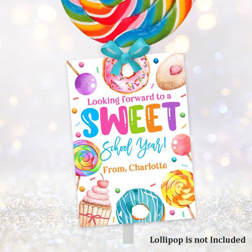 Printable It's Going to Be a Sweet School Year Gift Tag - Etsy