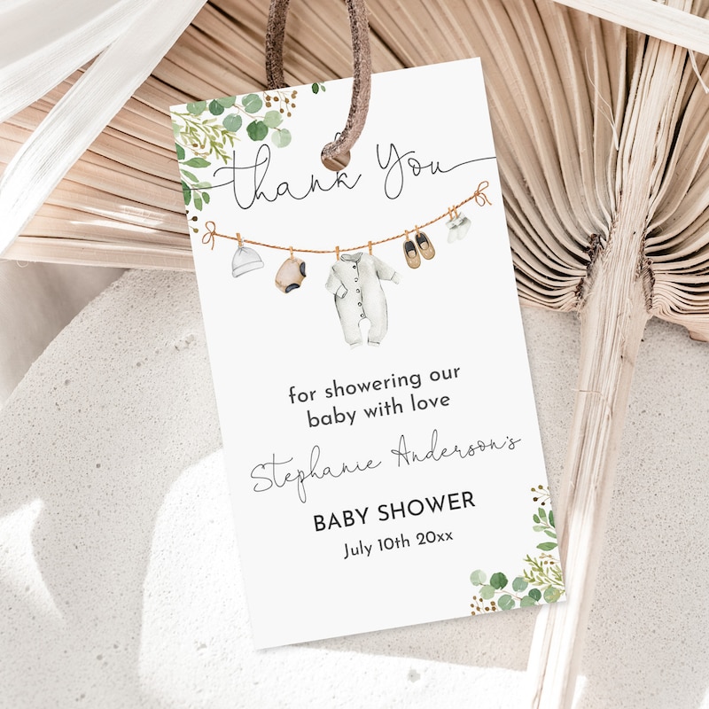 Baby Shower Favor Tags - Etsy