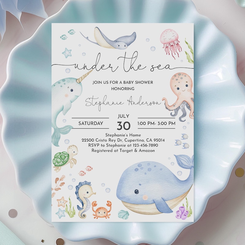Sea Theme Girl Babyshower - Etsy