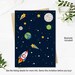 Outer Space Baby Shower Invitation Planets Rocket Ship - Etsy