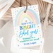 Rainbow Back to School Tag Bright School Year Tag First Day of School ...
