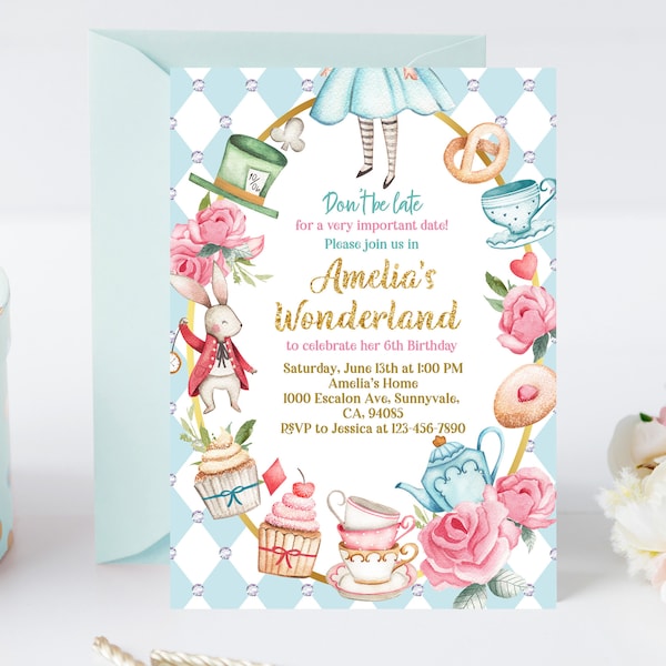 Mad Hatter Invite - Etsy