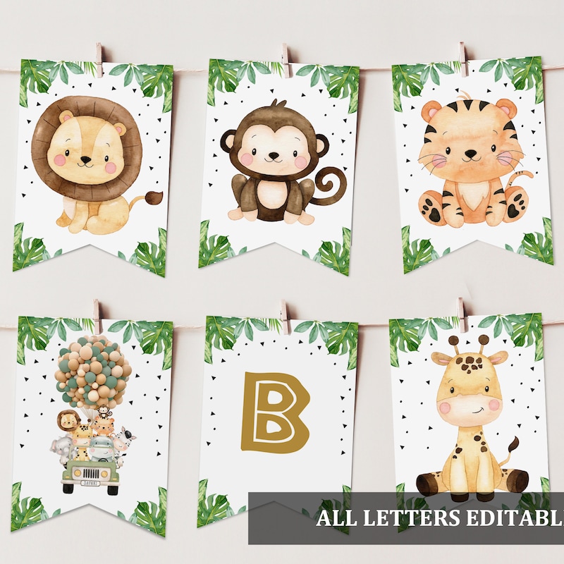 Safari Banner - Etsy