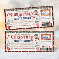 The Santa Claus Digital Download Printable PDF Movie Night Tickets - Etsy