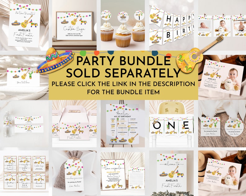 Fiesta Birthday Invitation: Cinco De Mayo Theme (editable Printable ...