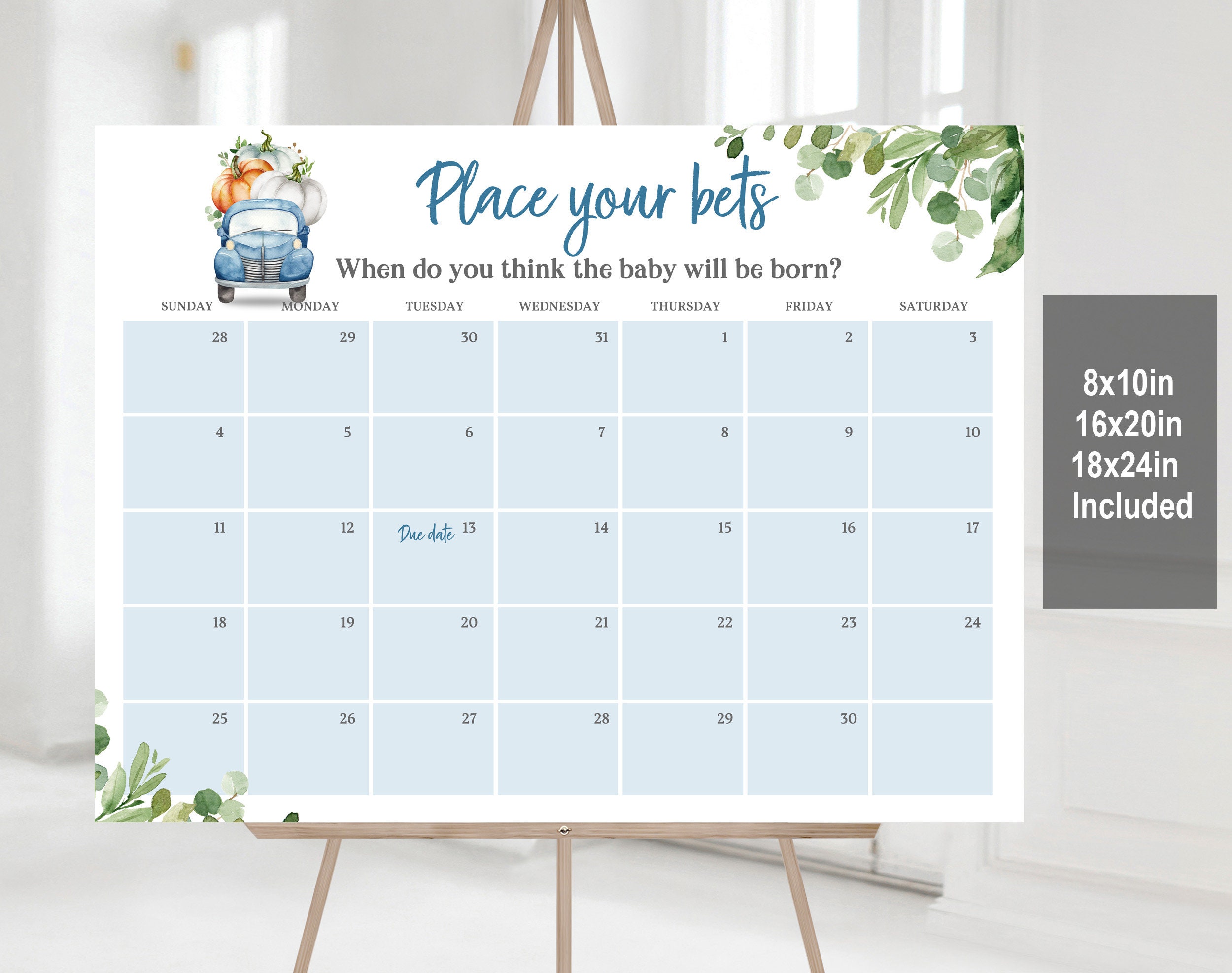 Due Date Poster