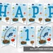 Gone Fishing Birthday Banner Printable Fish Banner the Big One First ...