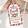 Printable Holiday Bundt Cake Tags, Christmas Bundt Cake Gift Tags ...
