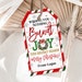Bundt Cake Christmas Tag: Holiday Gift Labels (editable Digital ...