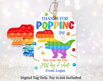 I'm Popping With Excitement Back to School Gift Tags for - Etsy