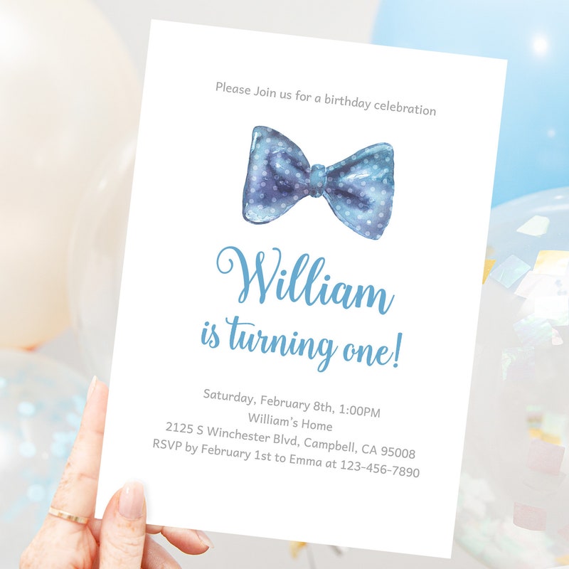 Bow Tie Invitations - Etsy