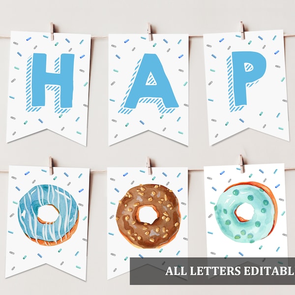 Donut Banner - Etsy