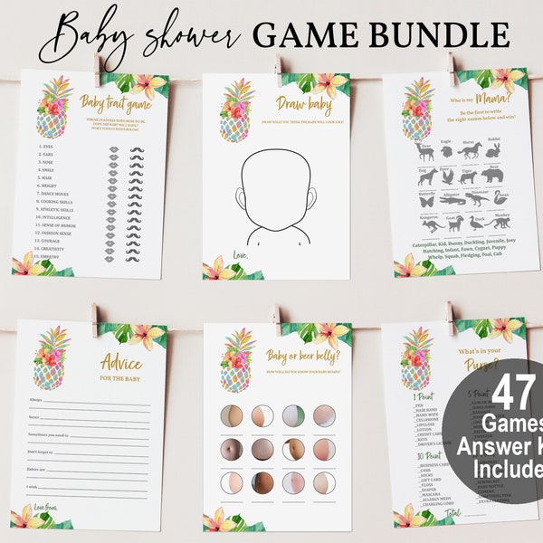 Tropical Baby Shower - Etsy