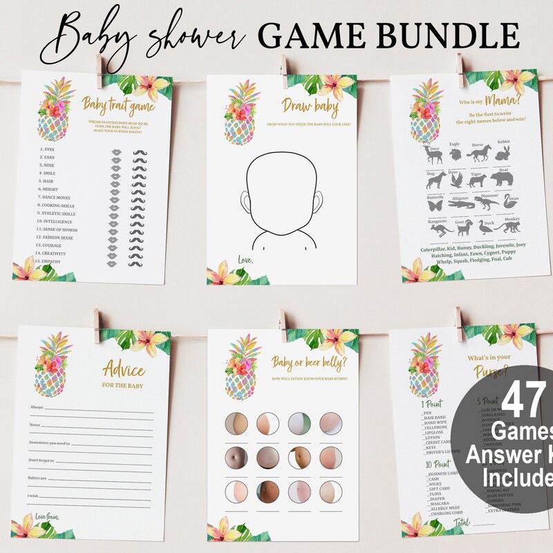 Tropical Baby Shower - Etsy
