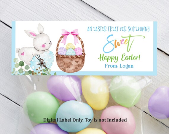 Easter Treat Bag Toppers Gift Tag Label Party Favor Basket Tag - Etsy ...