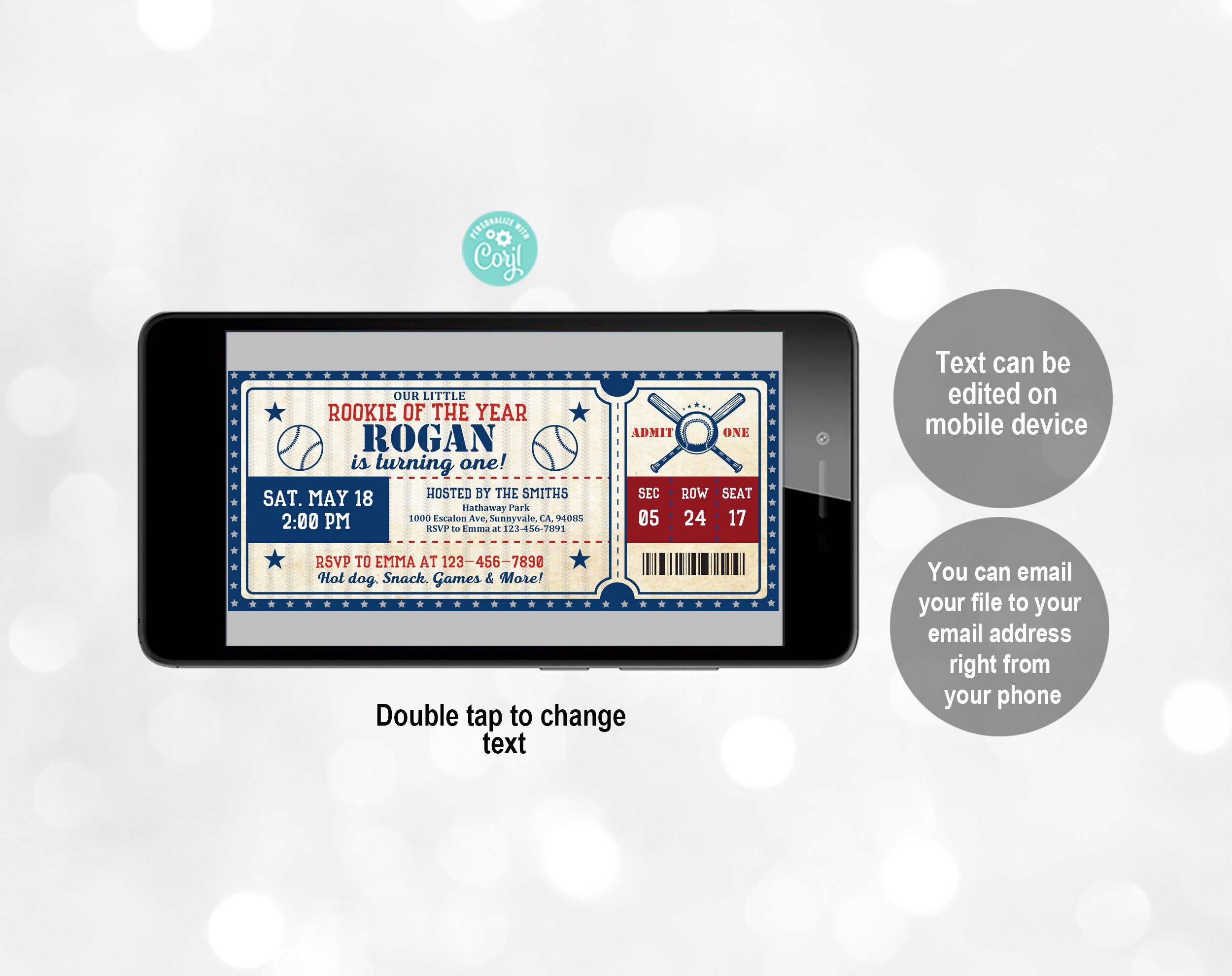 Baseball Birthday Invitation Baseball Party Ticket Invite All - Etsy