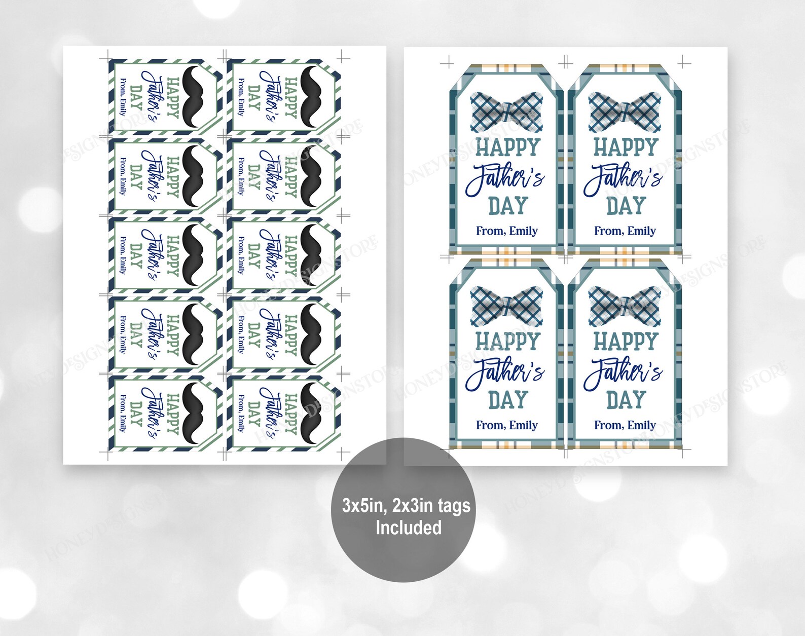 Father's Day Tag Dad Gift Tag Fathers Day Favor Tag - Etsy